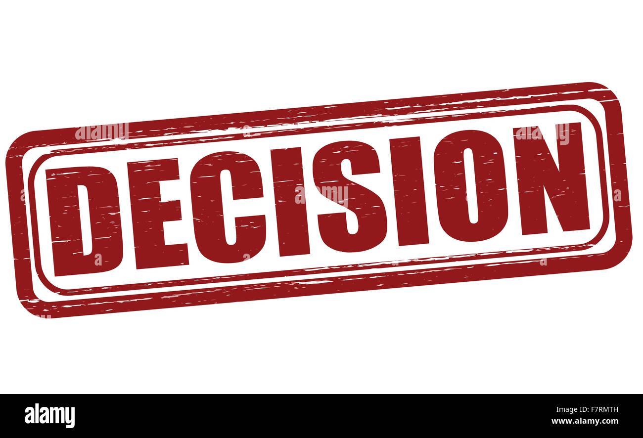 Decision stamp hi-res stock photography and images - Alamy