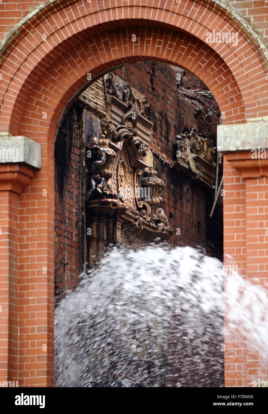 The day after the devastating fire at Clandon Park, Surrey. A fire ...