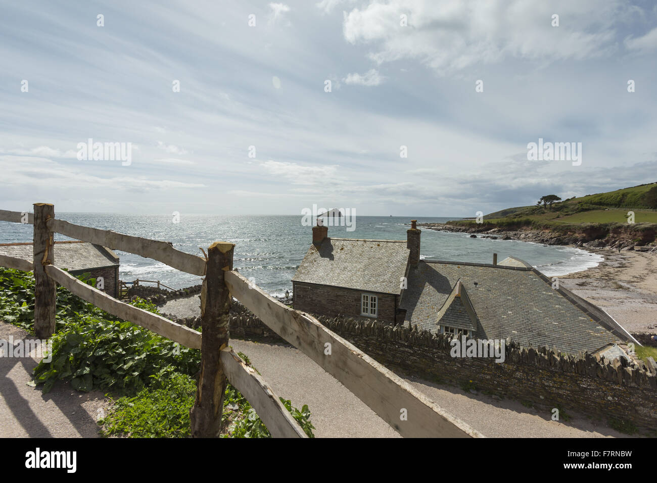 A view of Wembury, Devon. Wembury is a great beach with some of the ...