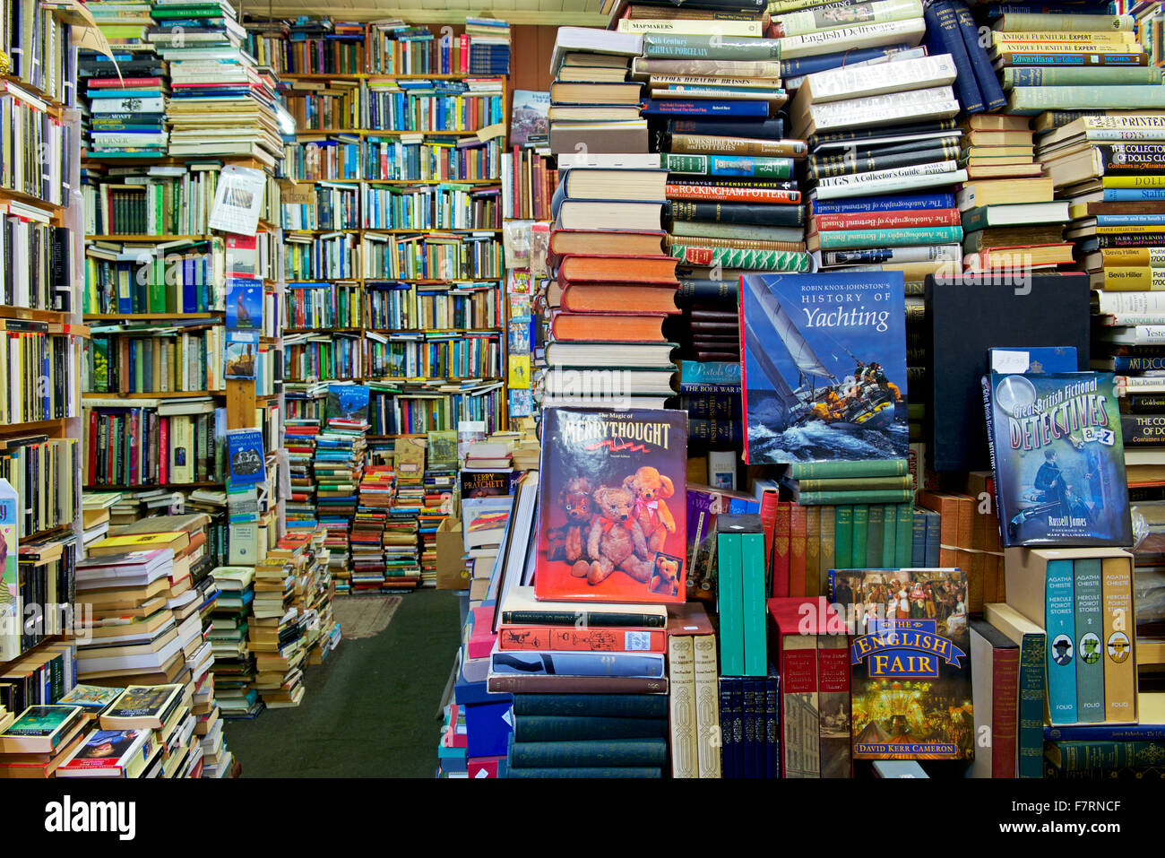 Interior of Camilla's Bookshop, Grove Road, Eastbourne, East Sussex ...