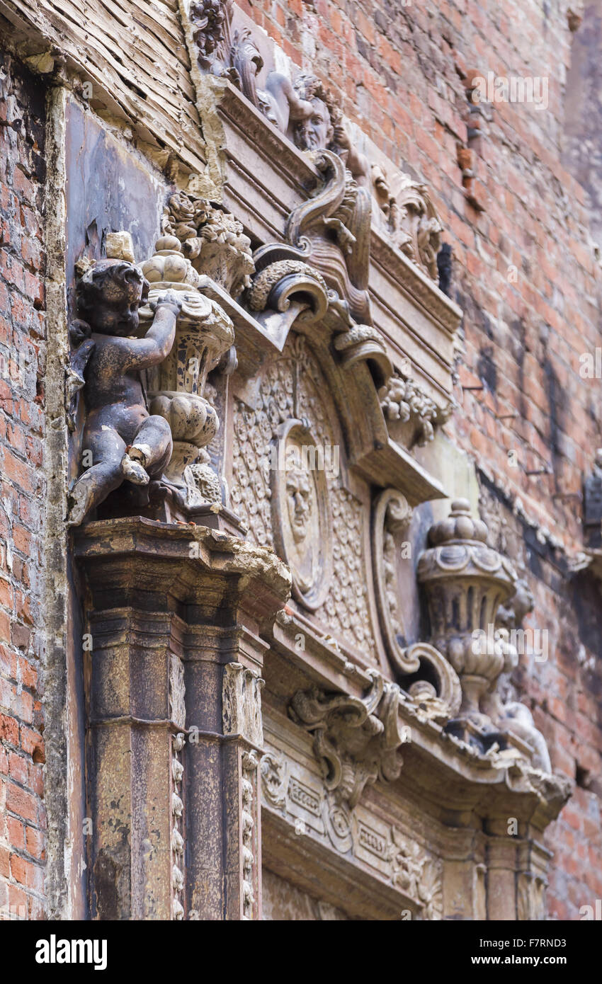 One week after the devastating fire at Clandon Park, Surrey. A fire ...