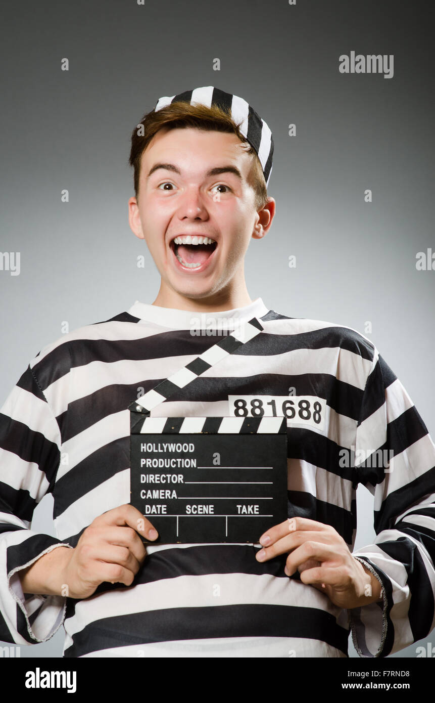 Prison inmate in funny concept Stock Photo - Alamy