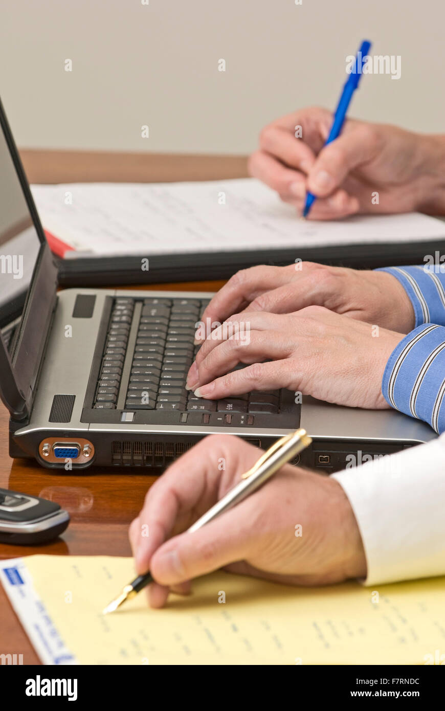Business Meeting Note Taking Stock Photo - Alamy