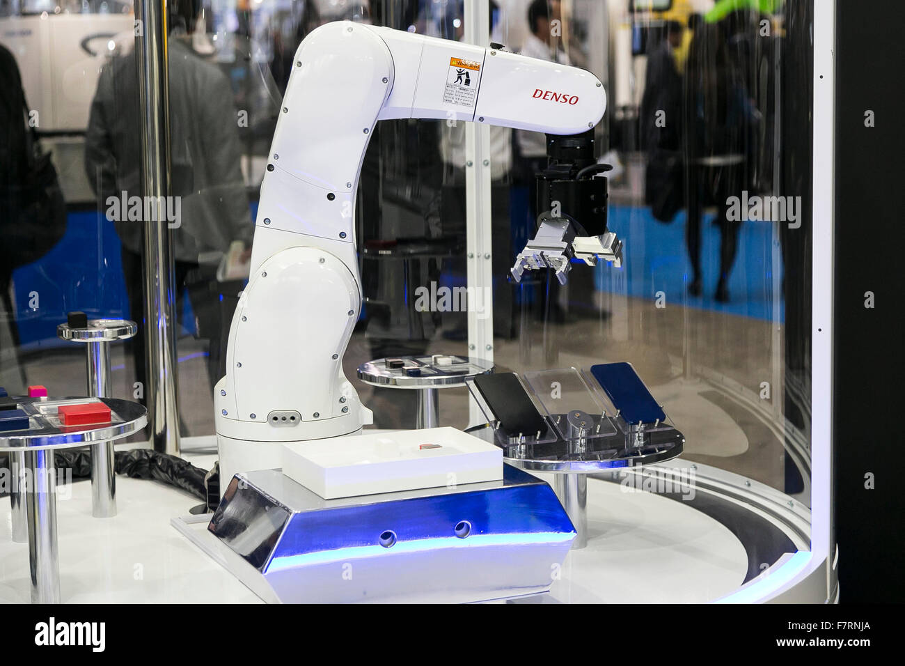 DENSO WAVE's robot performs at the International Robot Exhibition 2015 ...