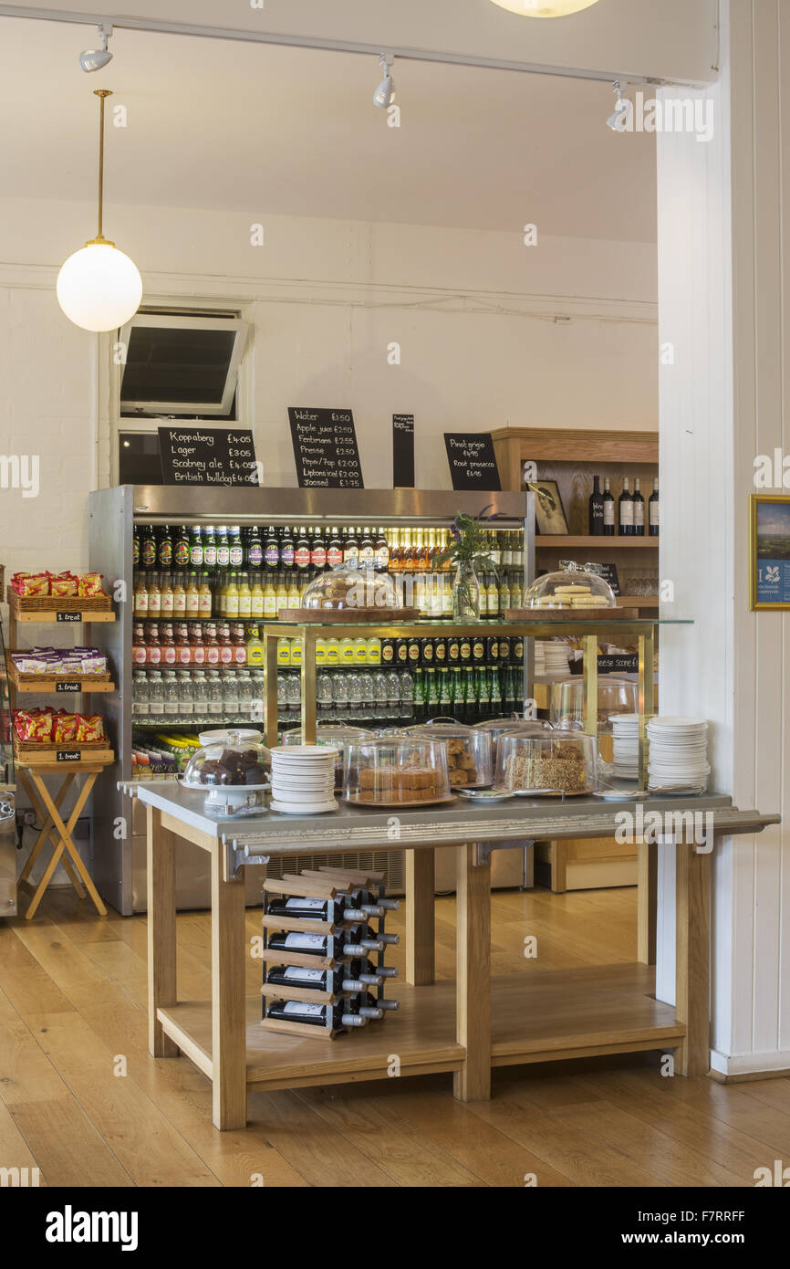 The Landemare cafe at Chartwell, Kent. The cafe is named after Georgina ...