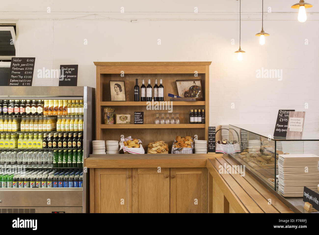 The Landemare cafe at Chartwell, Kent. The cafe is named after Georgina ...