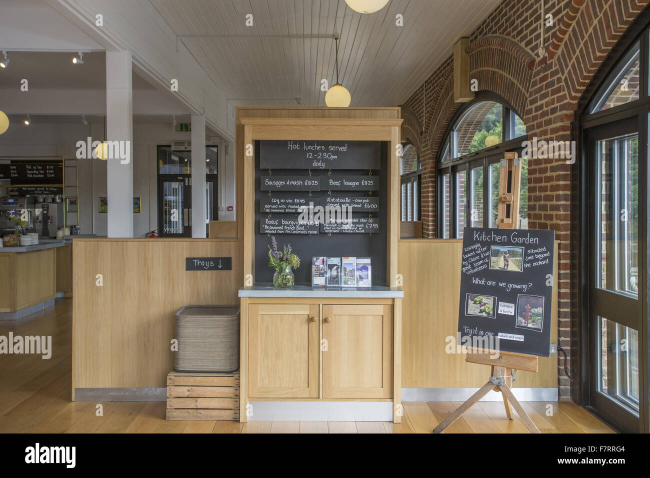 The Landemare cafe at Chartwell, Kent. The cafe is named after Georgina ...