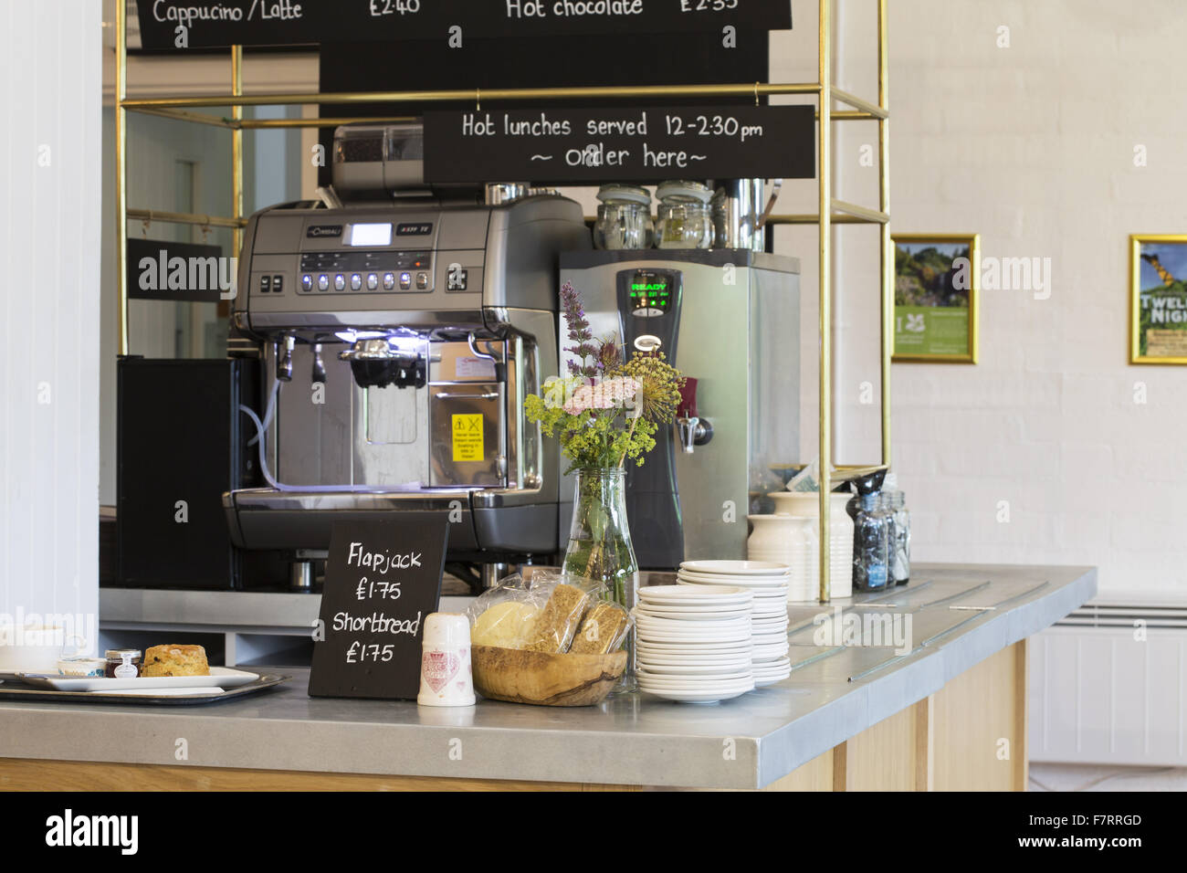 The Landemare cafe at Chartwell, Kent. The cafe is named after Georgina ...