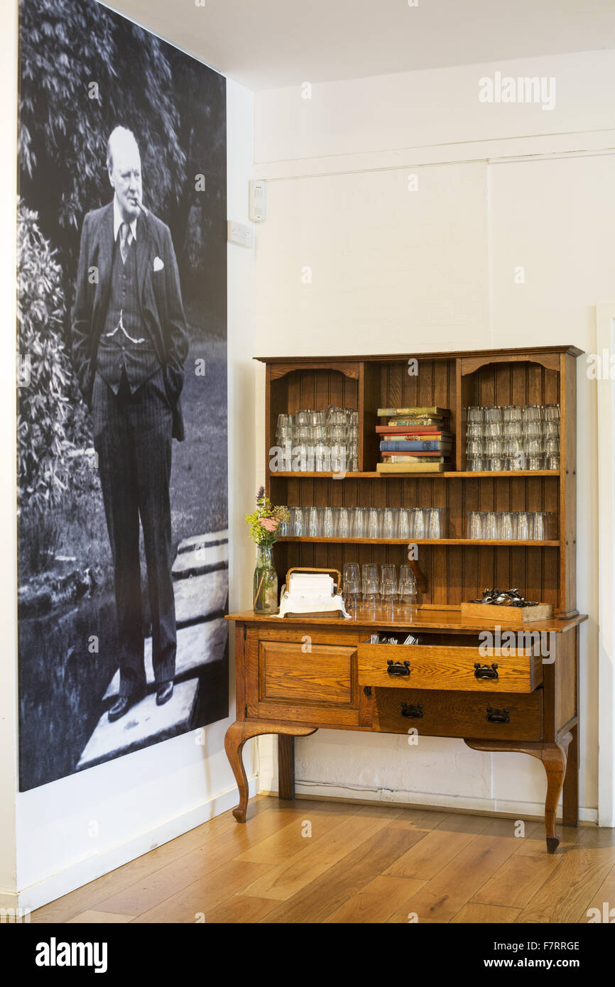 The Landemare cafe at Chartwell, Kent. The cafe is named after Georgina ...