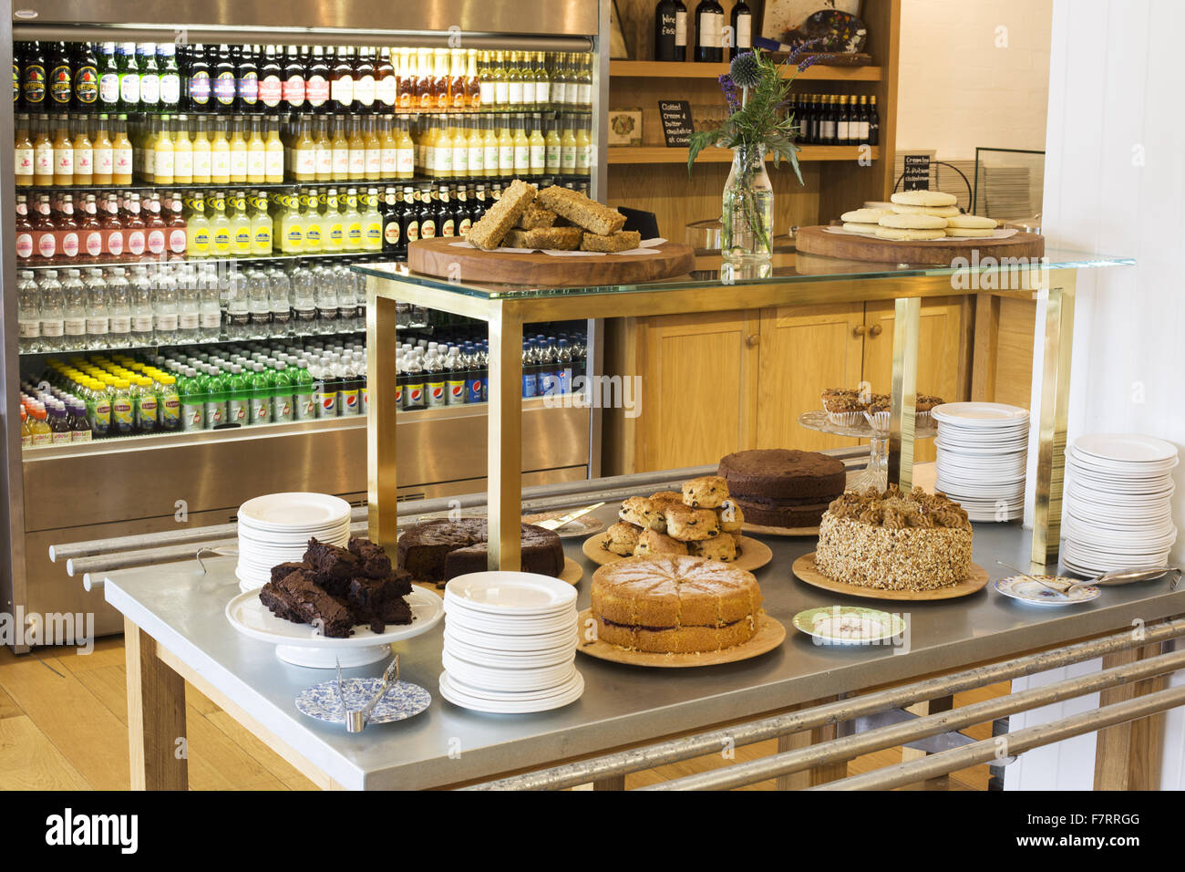 The Landemare cafe at Chartwell, Kent. The cafe is named after Georgina ...