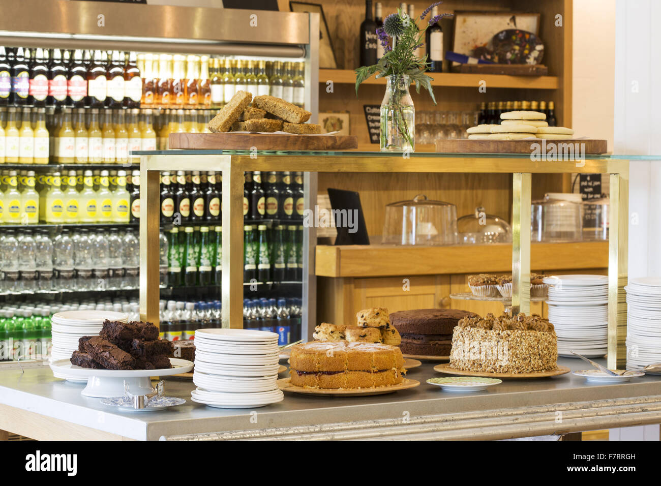 The Landemare cafe at Chartwell, Kent. The cafe is named after Georgina ...