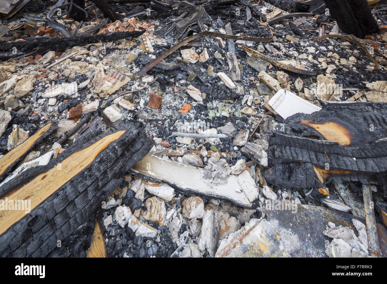 Two weeks after the devastating fire at Clandon Park, Surrey. A fire ...