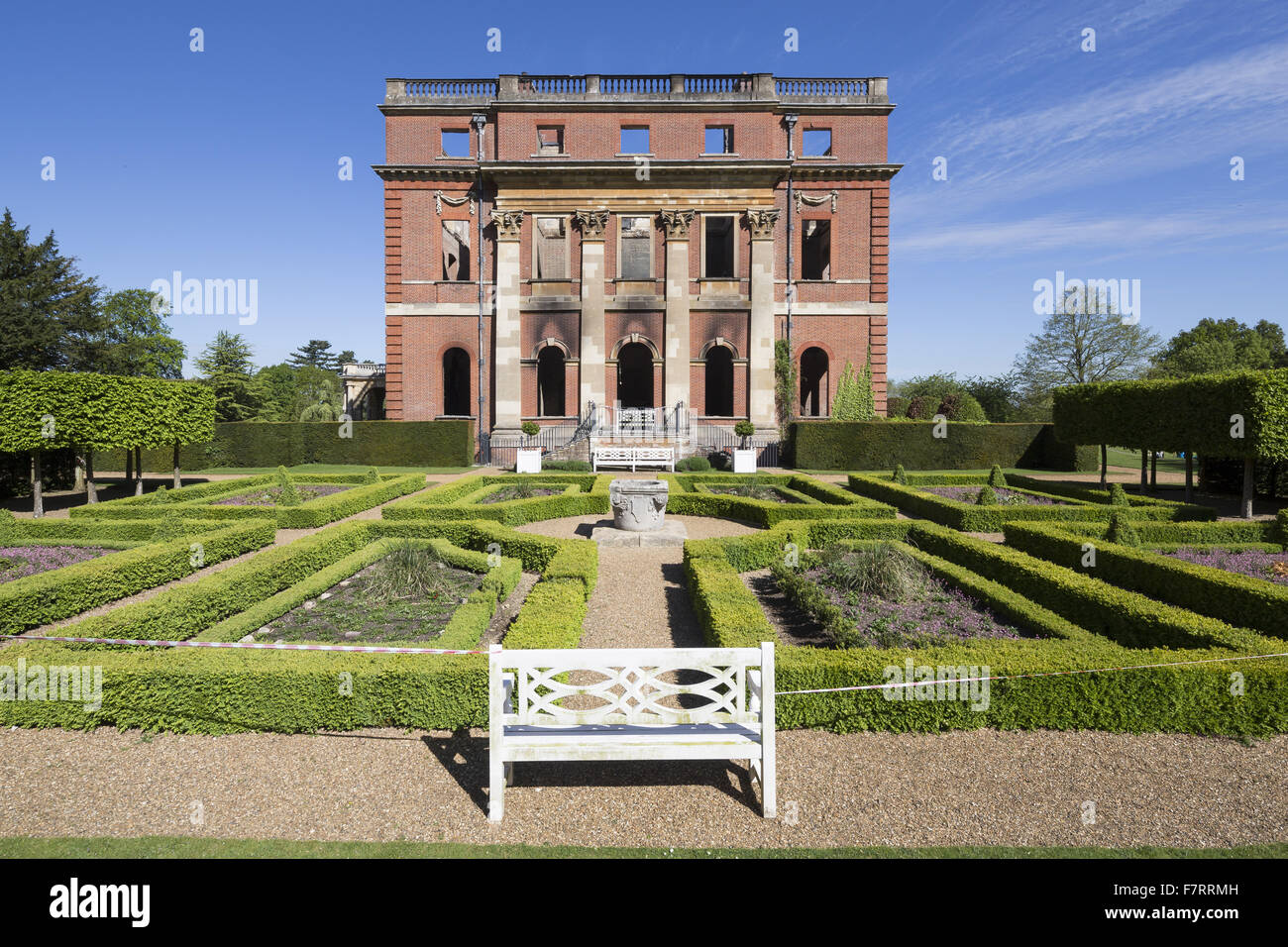 Two weeks after the devastating fire at Clandon Park, Surrey. A fire ...