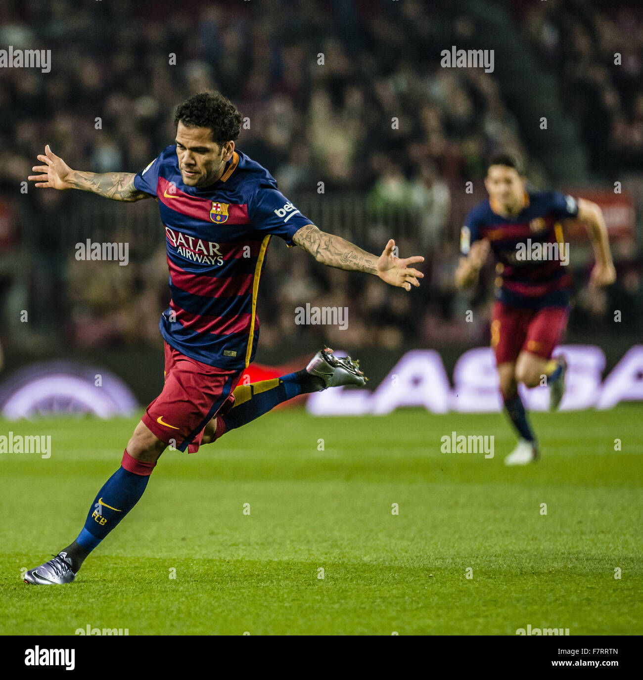 Dec. 2, 2015 - FC Barcelona's right back DANI ALVES celebrates the ...