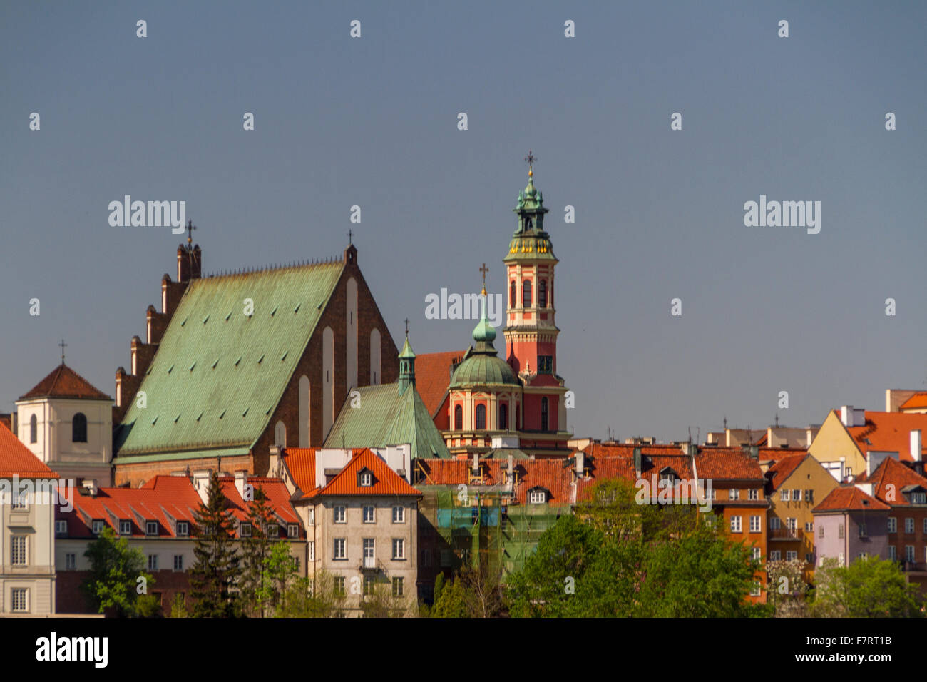 Warsaw, Poland. Old Town - famous Royal Castle. UNESCO World Heritage ...