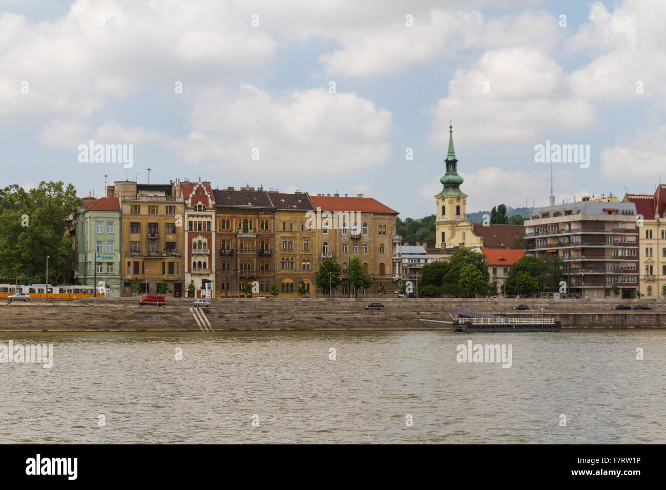 typical buildings 19th-century in Buda Castle district of Budapest ...
