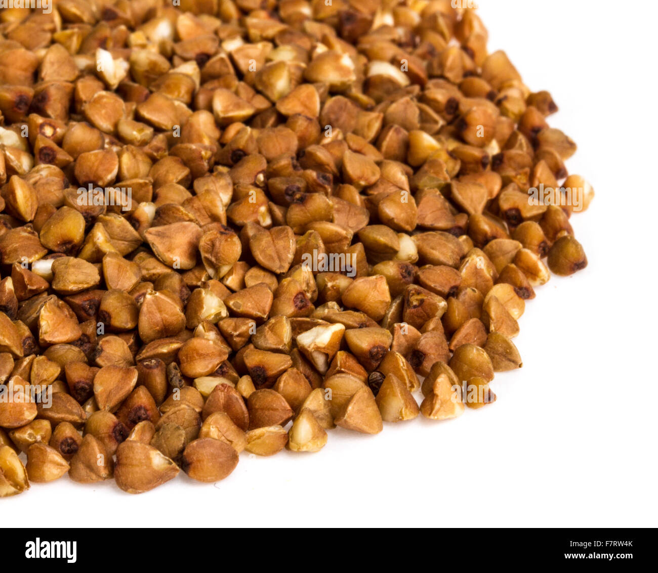 buckwheat on white background Stock Photo - Alamy