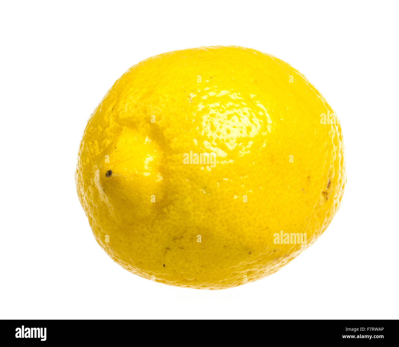 Fresh ripe lemons. Isolated on white background Stock Photo - Alamy
