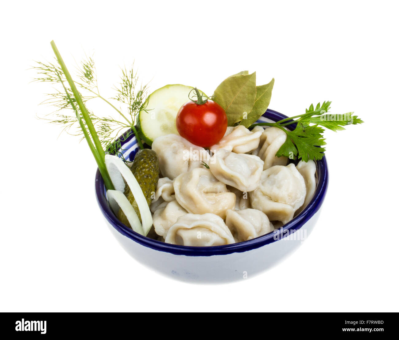 Bowl with traditional russian dish - pelmeni (dumplings Stock Photo - Alamy
