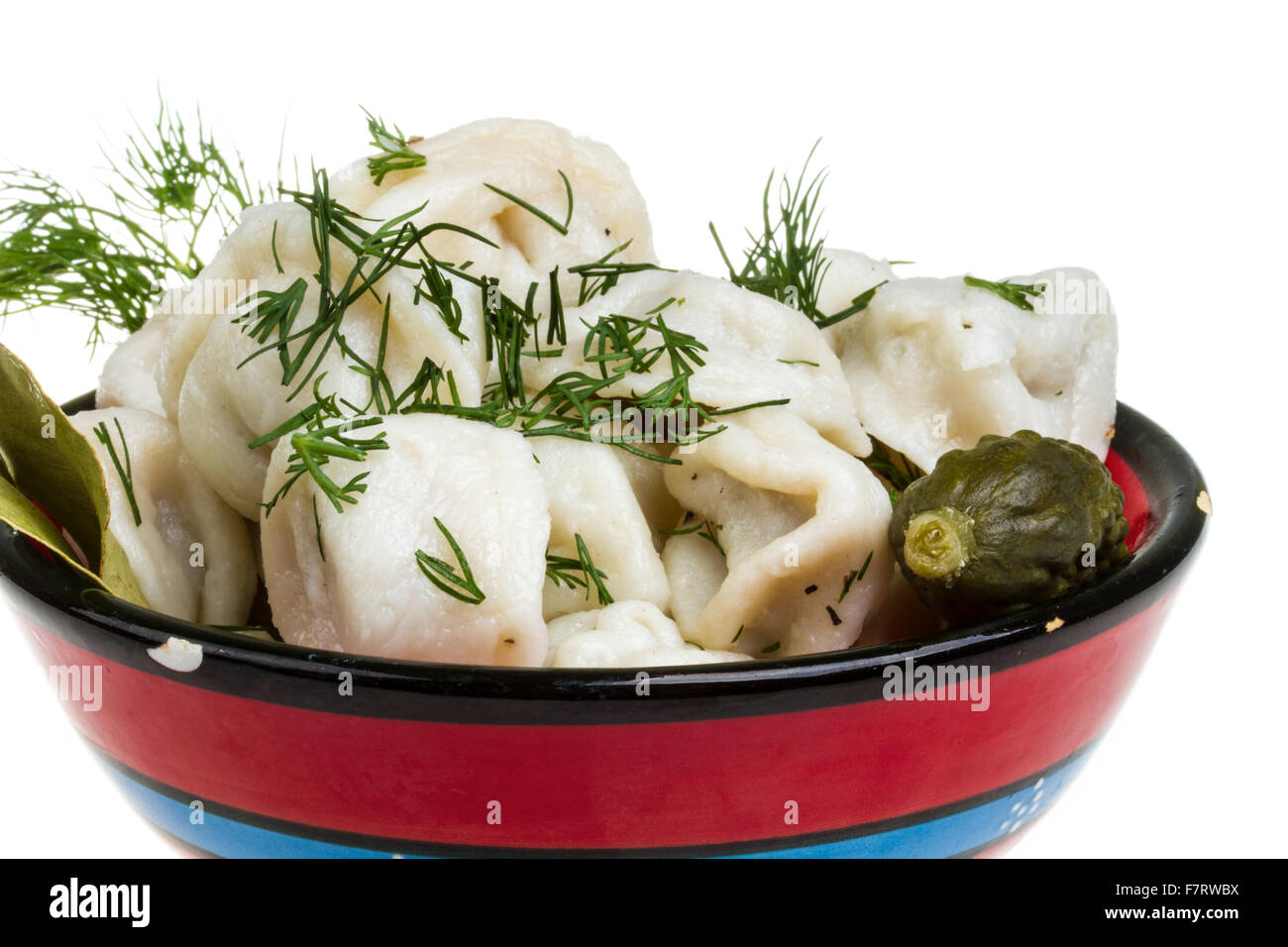 Bowl with traditional russian dish - pelmeni (dumplings Stock Photo - Alamy