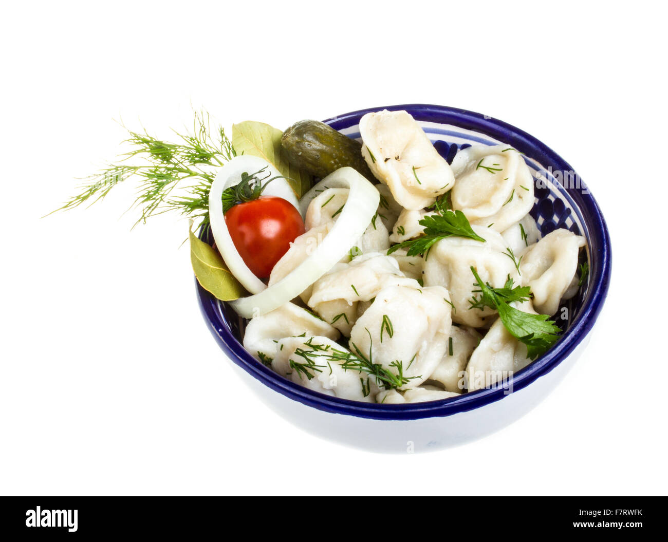 Bowl with traditional russian dish - pelmeni (dumplings Stock Photo - Alamy