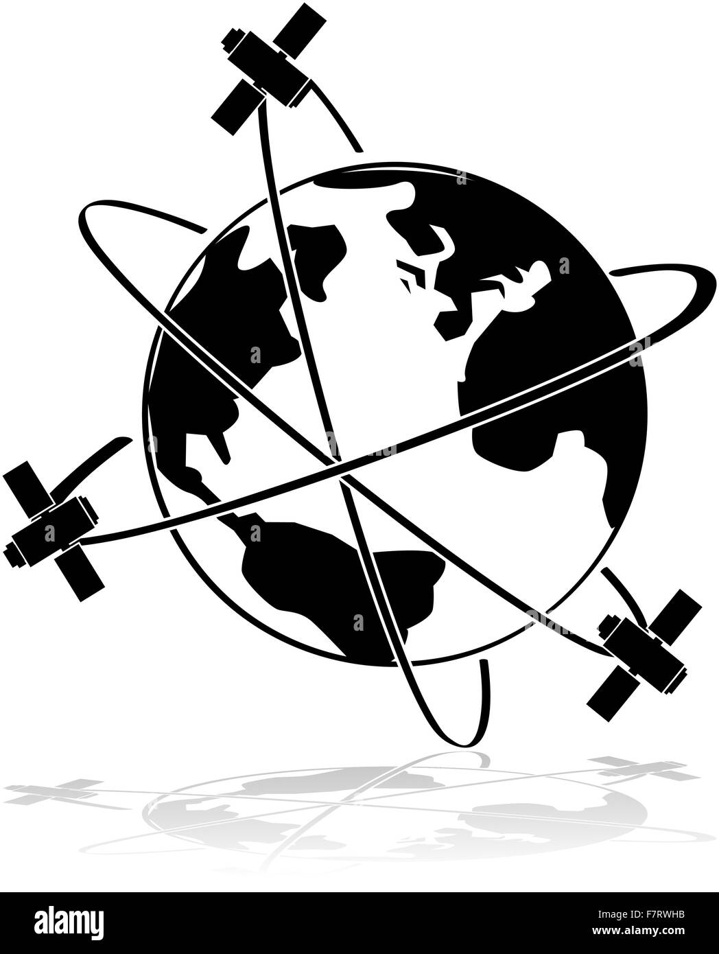 Satellites earth orbit Cut Out Stock Images & Pictures - Alamy