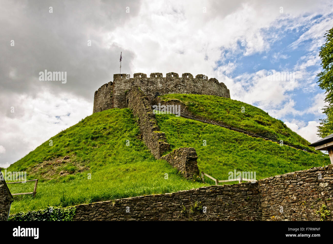 Grey clouds hang over one of the oldest strongholds of Norman Britain ...