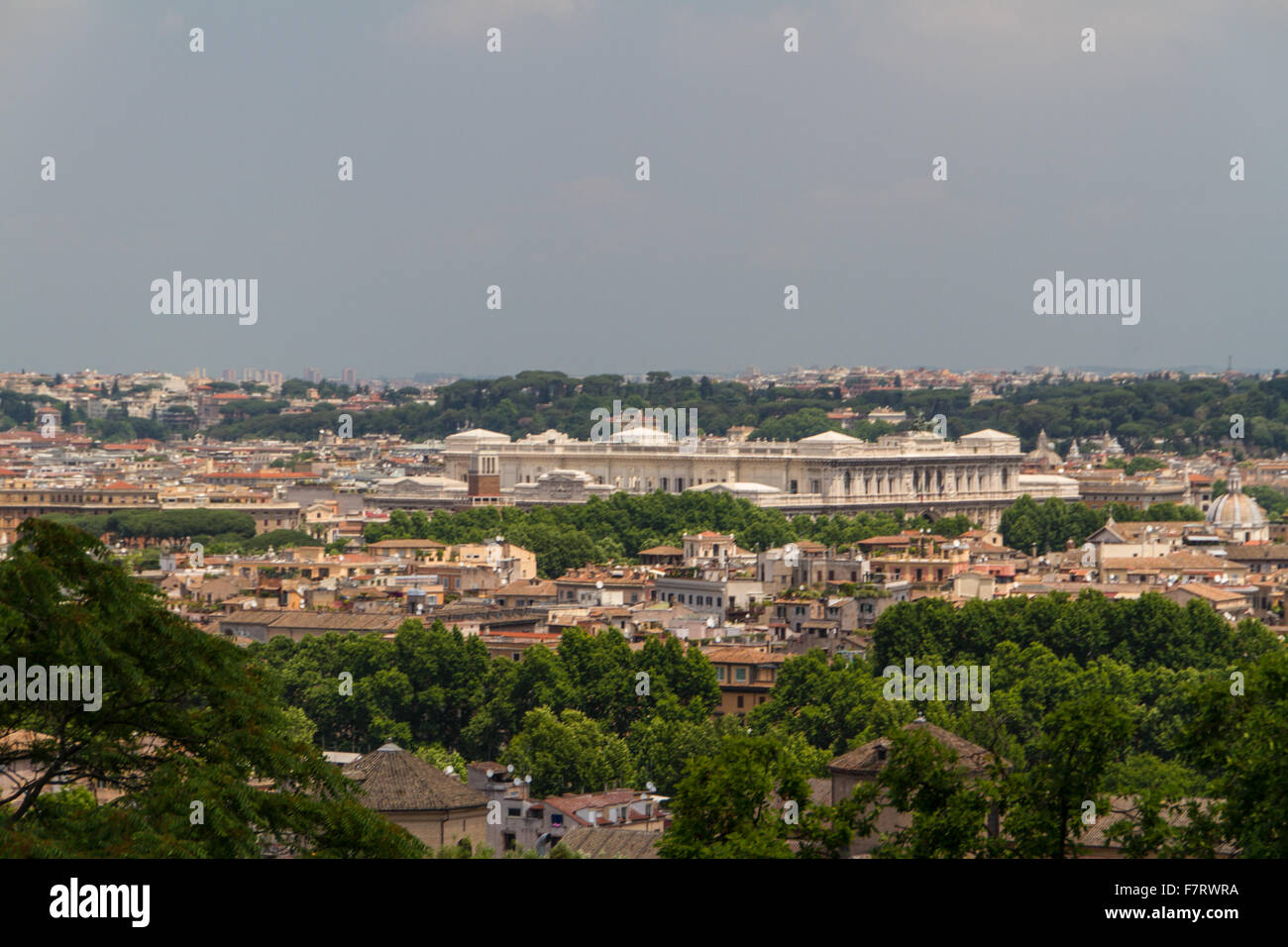 Travel Series - Italy. View above downtown of Rome, Italy Stock Photo ...