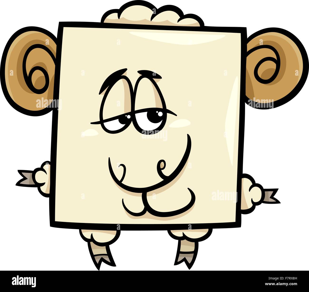 square ram cartoon illustration Stock Vector Image & Art - Alamy