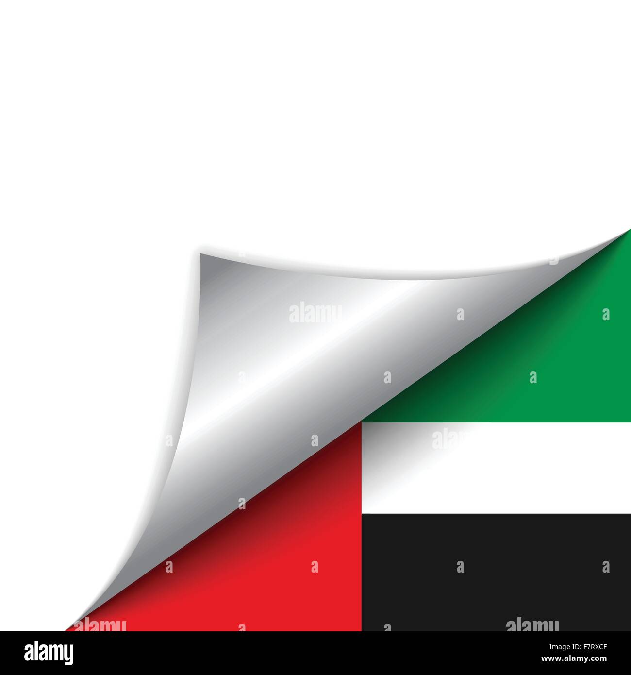 United arab emirates ribbon flag hi-res stock photography and images ...