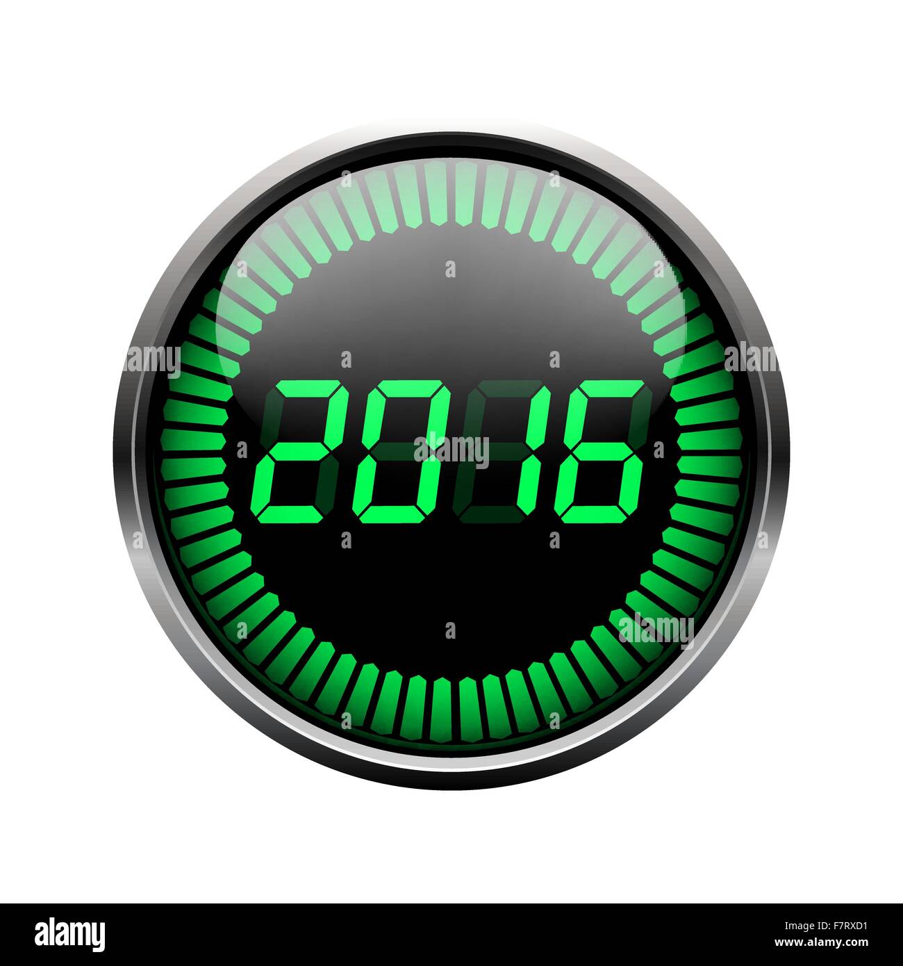 Digital year time vector art Stock Vector Image & Art - Alamy