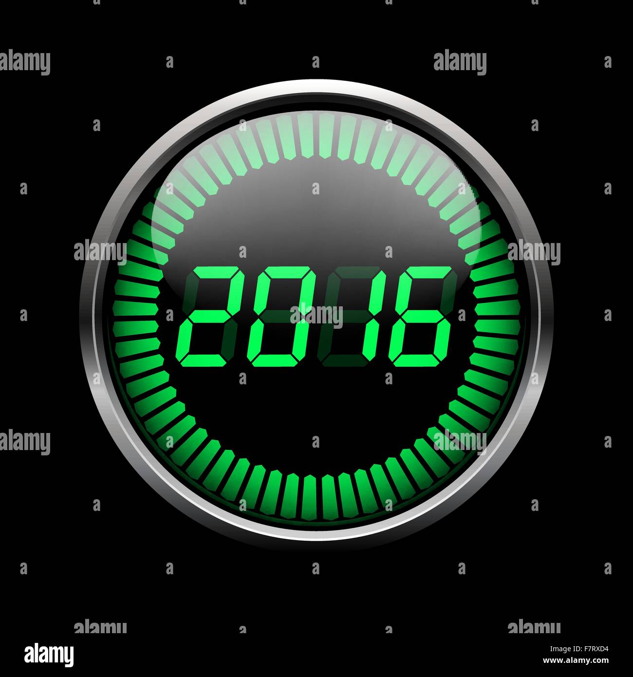 Digital year time vector art Stock Vector Image & Art - Alamy