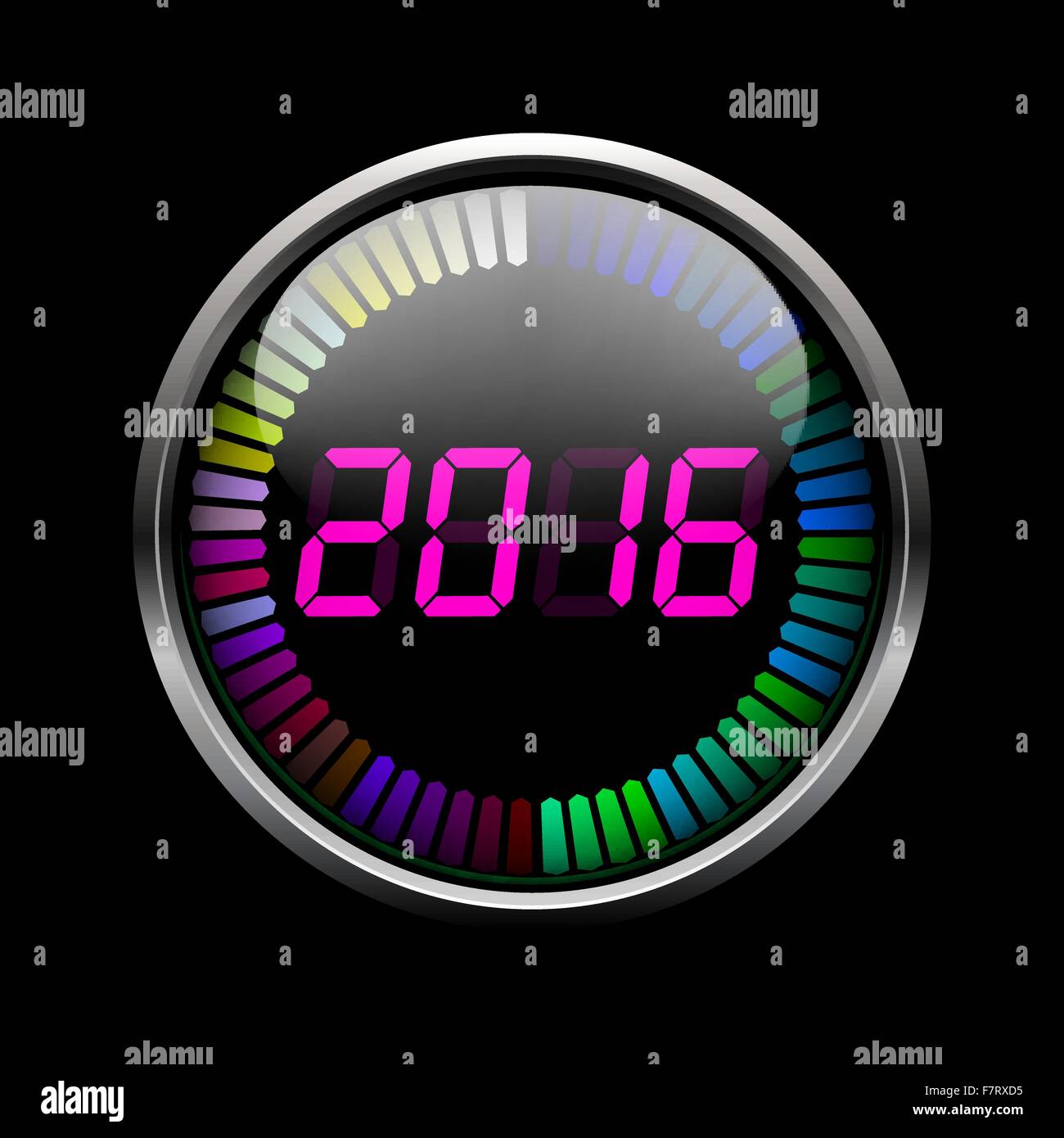 Digital year time vector art Stock Vector Image & Art - Alamy