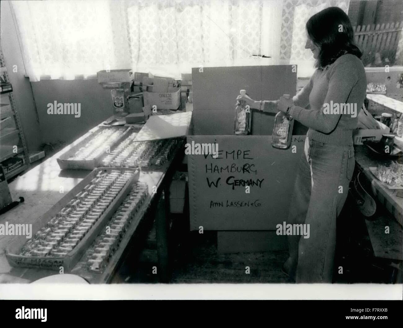 1972 - Bottled ships float overseas: 23 years ago John Milsom spotted a ...