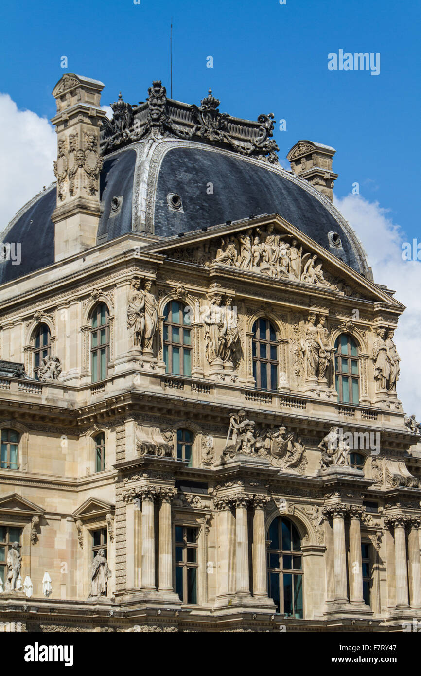 PARIS - JUNE 7: Louvre building on June 7, 2012 in Louvre Museum, Paris ...
