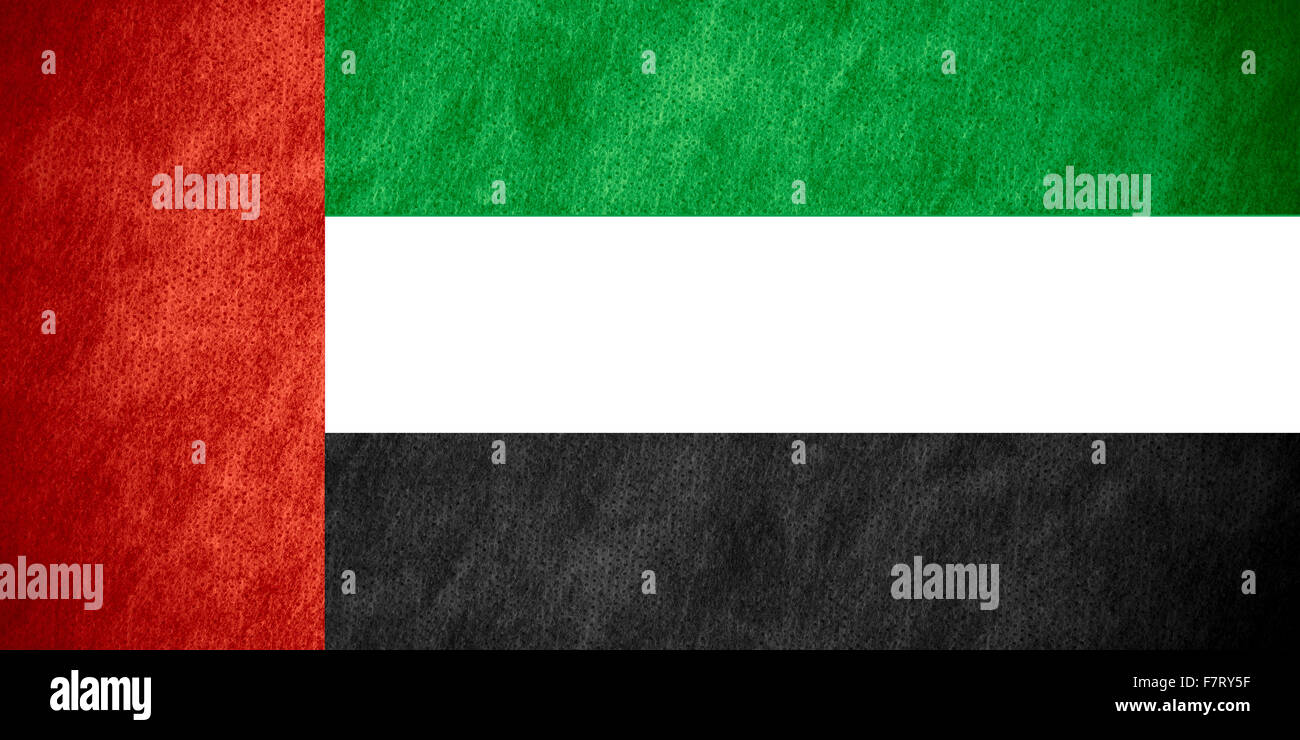 flag of United Arab Emirates or United Arabian Emirates banner on ...