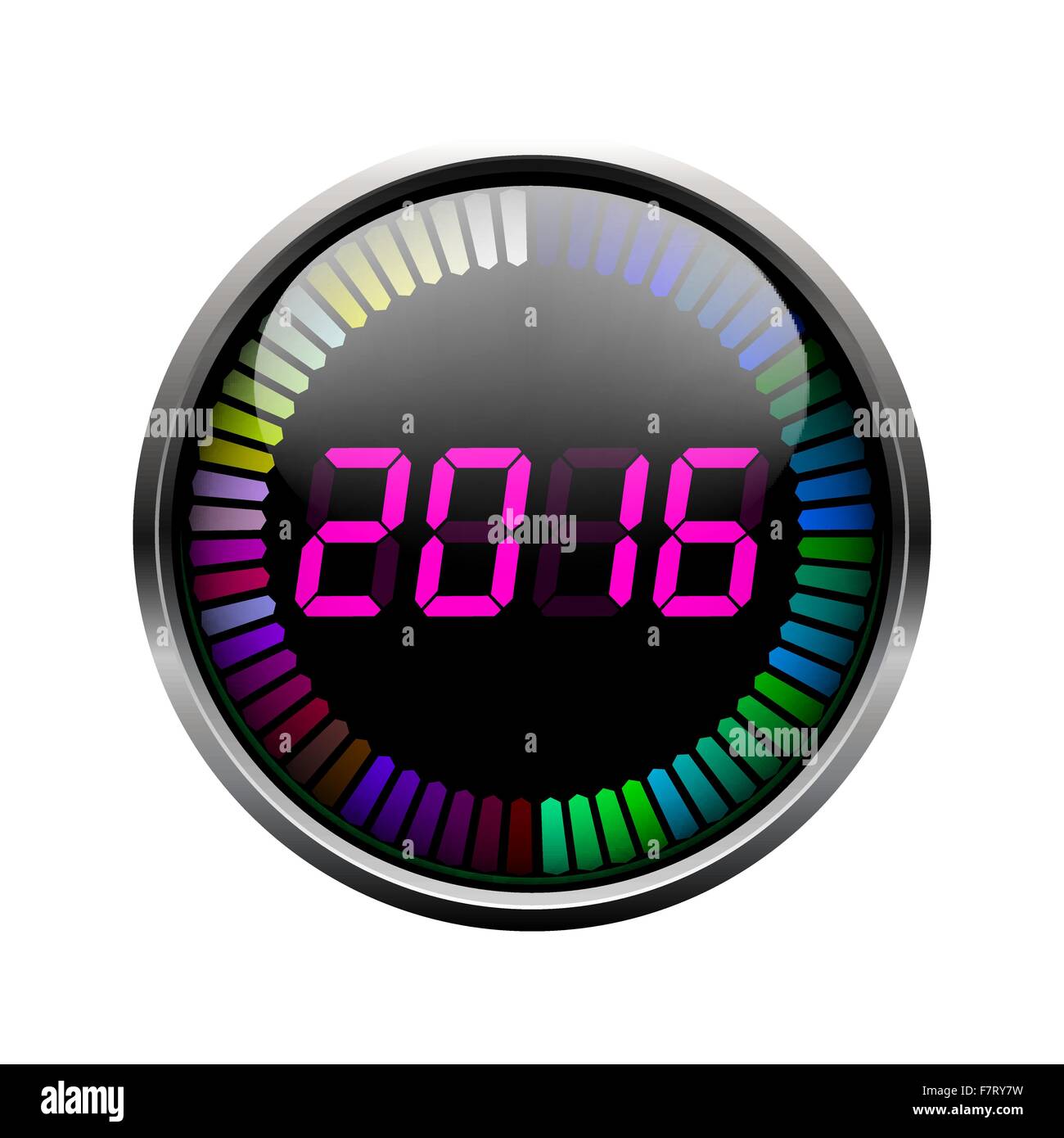 Digital year time vector art Stock Vector Image & Art - Alamy