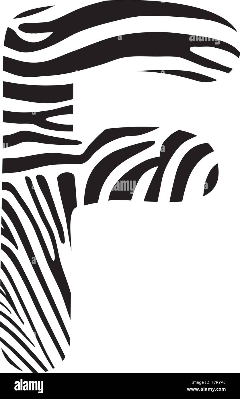 Font zebra, letter F Stock Vector Image & Art - Alamy