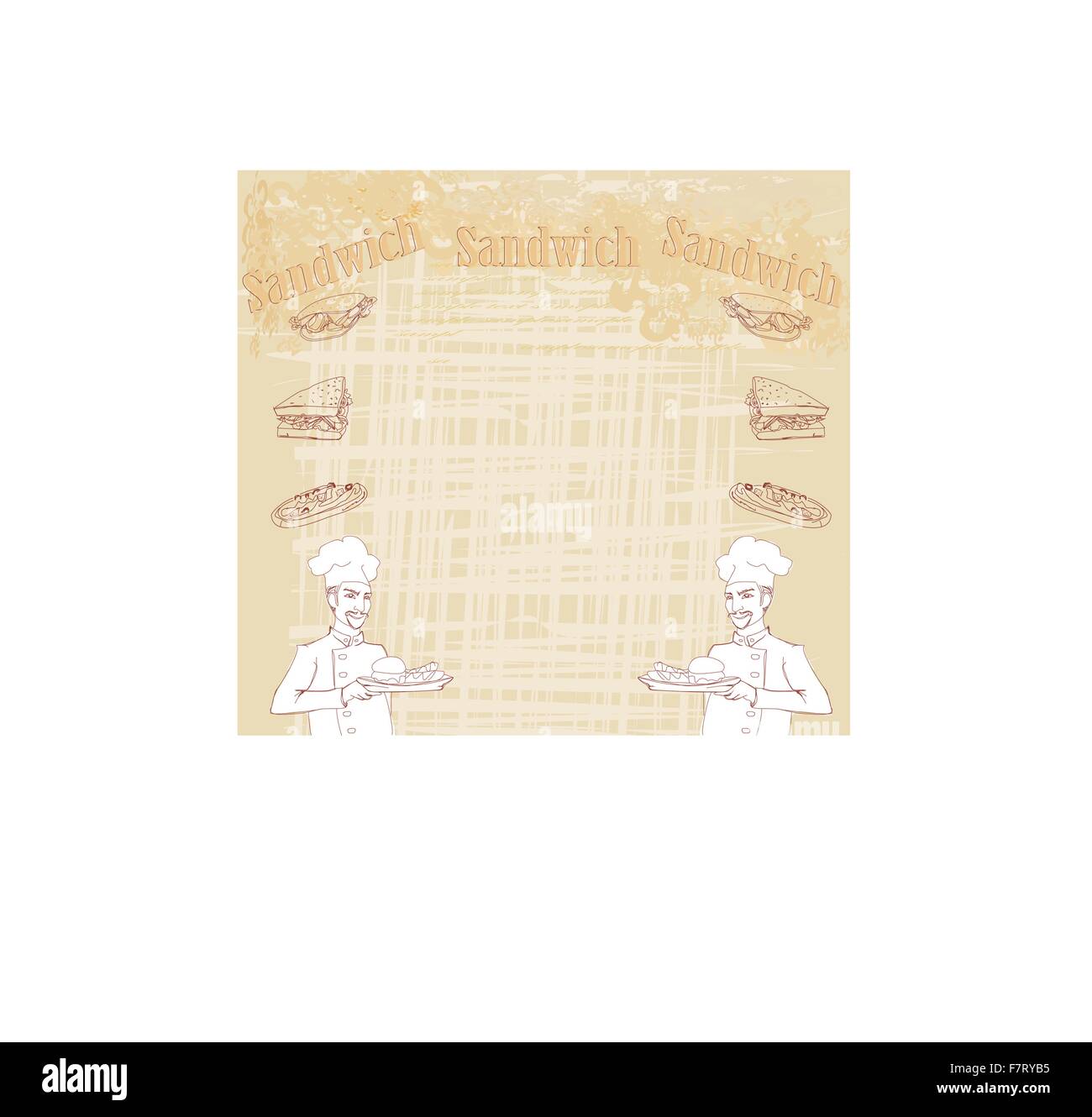 Composition sandwich Stock Vector Images - Alamy