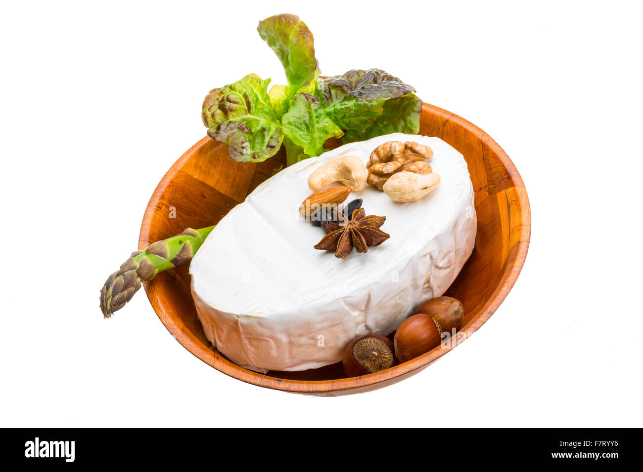 Fresh soft brie cheese Stock Photo - Alamy
