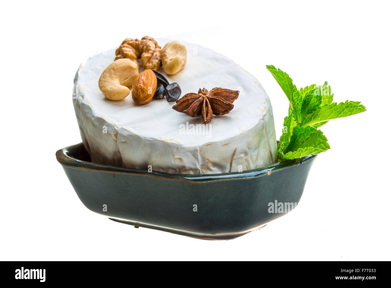 Fresh soft brie cheese Stock Photo - Alamy