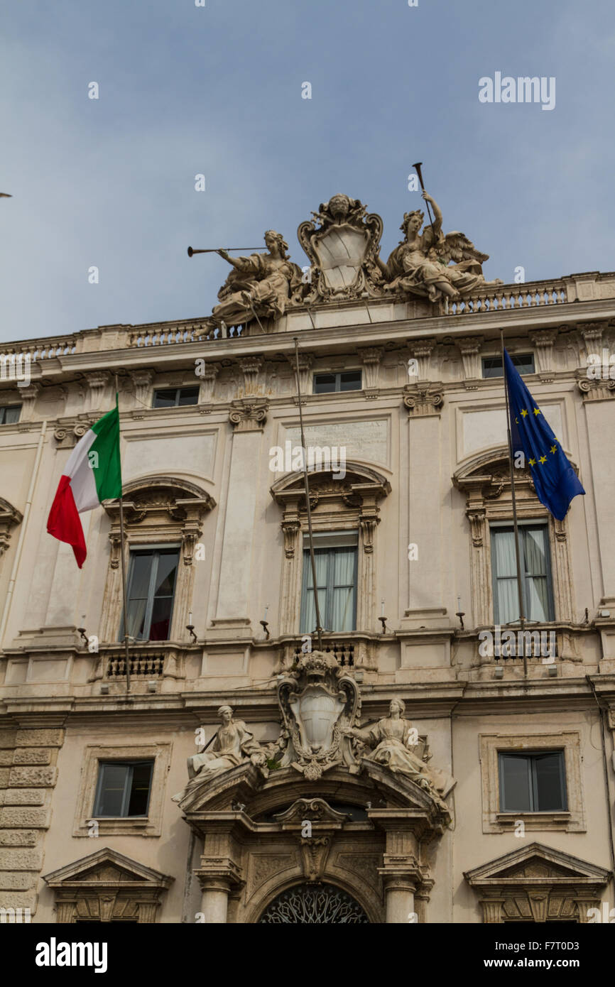 Rome, the Consulta building in Quirinale square Stock Photo - Alamy