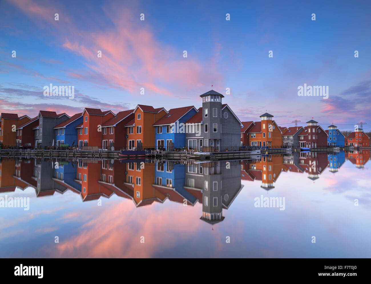 Netherlands groningen reitdiephaven architecture hi-res stock ...