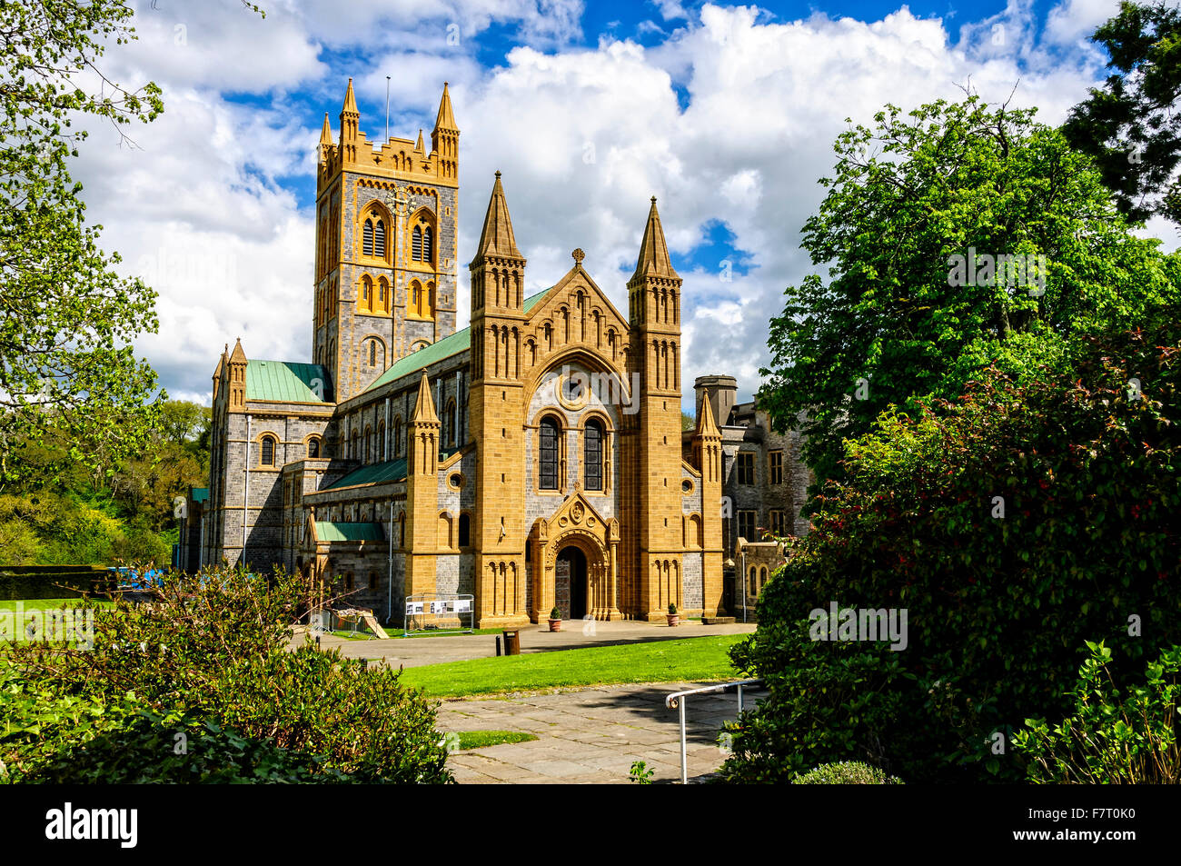 The great Abbey church, rebuilt on its medieval foundations by the ...