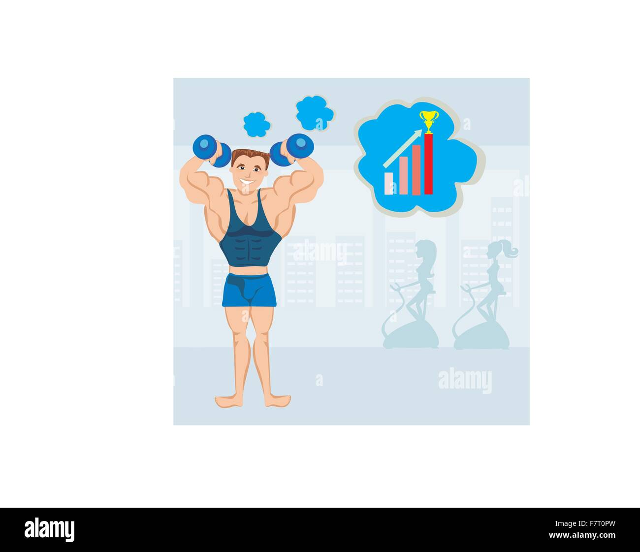 Cartoon attractive strong hi-res stock photography and images - Alamy