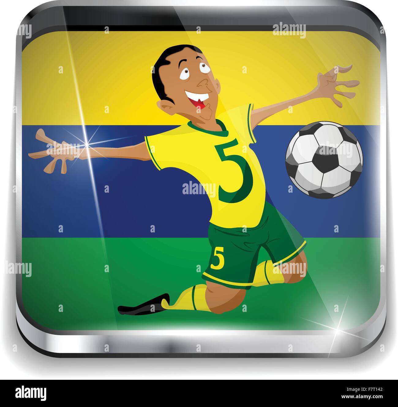 Brazilian soccer player brazilian flag Stock Vector Images - Alamy