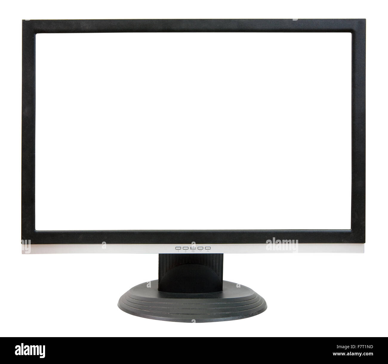 Computer LCD monitor. Isolated on white background with clipping path ...