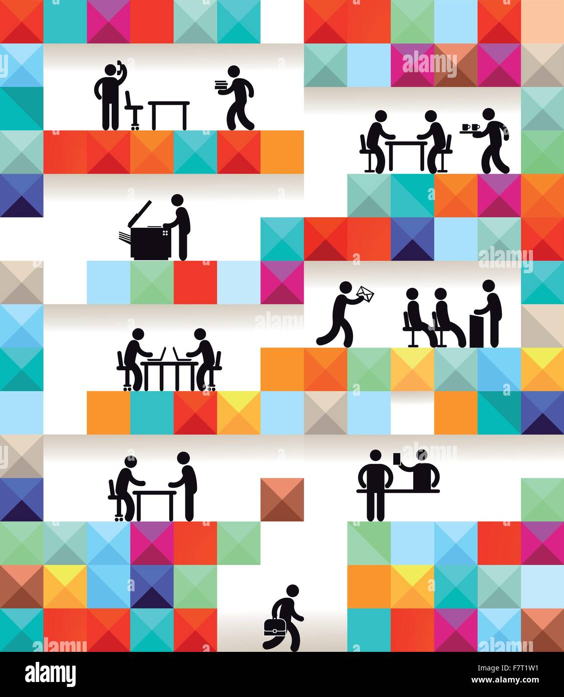 Coworkers communication Stock Vector Images - Alamy