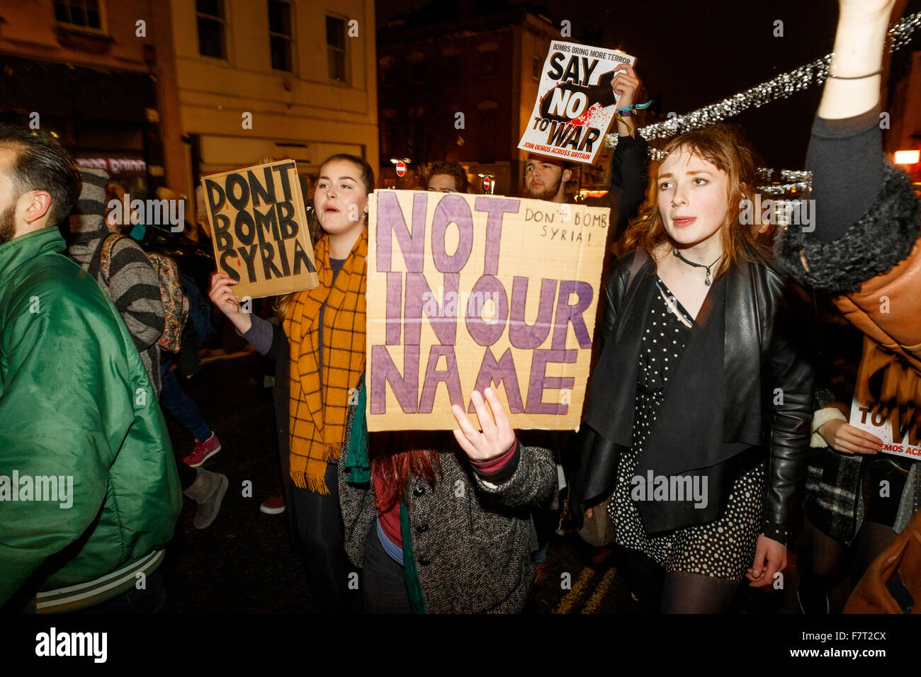 Bristol, UK, 2nd December, 2015. A large number of people braved the ...