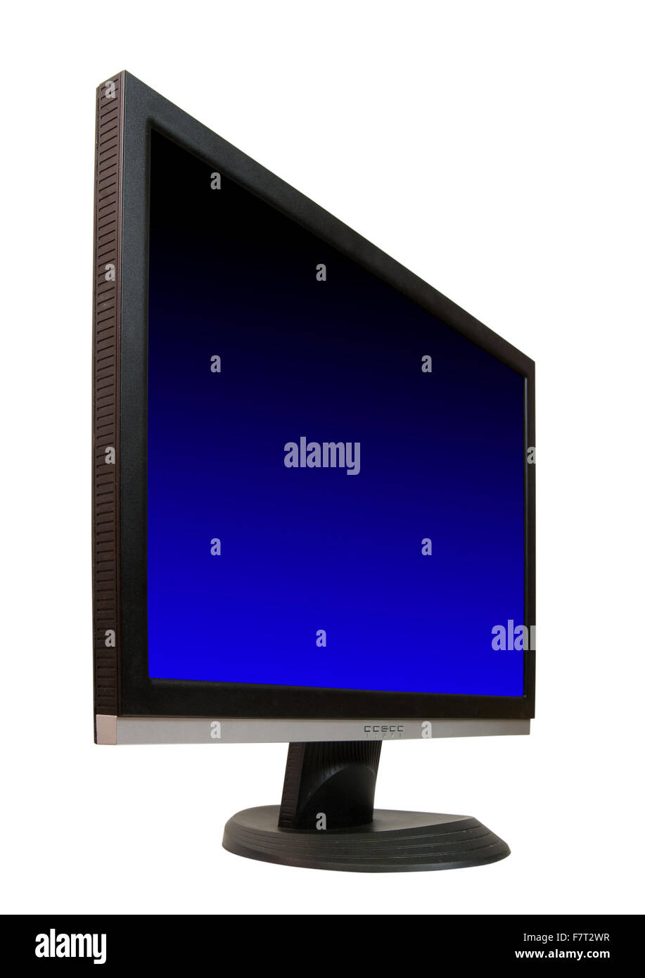 Computer LCD monitor. Isolated on white background with clipping path ...